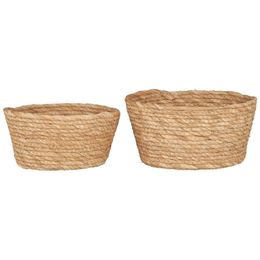 IB Laursen Korbsatz 2er Set aus Seegras Natur skandinavische Deko Online Shop