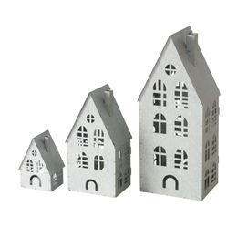 Boltze Laterne Dover, 3er-Set Grau skandinavische Deko Online Shop