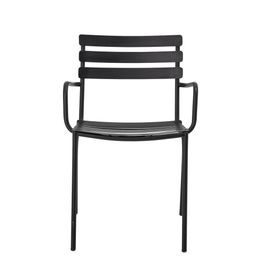 Bloomingville Outdoor Esszimmer Stuhl Monsi L55 x B55 x H81cm, schwarz skandinavische Deko Online Shop