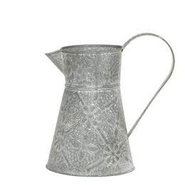 Chic Antique Eisenkanne mit floralem Muster 23,5x23x15,5 cm skandinavische Deko Online Shop