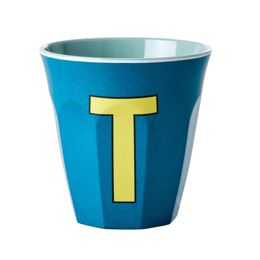 Rice Melamin Becher Buchstaben &Oslash;9 x H9cm, mehrfarbig, T1 skandinavische Deko Online Shop