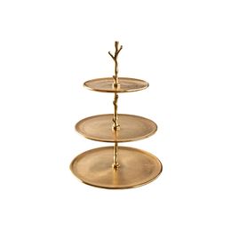 Invicta Interior Etagere Abstract 50 cm, &Oslash; 35 cm, gold skandinavische Deko Online Shop