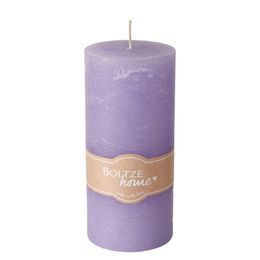 Boltze Stumpenkerze Casual 15 cm, &Oslash; 7 cm, Lila skandinavische Deko Online Shop