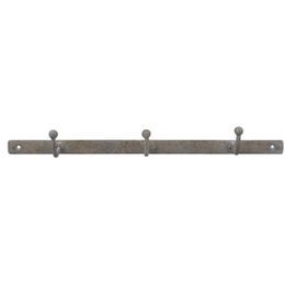 IB Laursen Hakenleiste aus Metall 38 x 2 x 4,5 cm, grau skandinavische Deko Online Shop