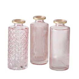 Boltze Vase Adore 3er Set H13/&Oslash;5 cm, rosa skandinavische Deko Online Shop