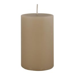 IB Laursen Stumpenkerze H&ouml;he 10,00 cm, &Oslash; 6,00 cm, Leinen skandinavische Deko Online Shop