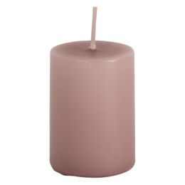 IB Laursen Stumpenkerze H&ouml;he 6,00 cm, &Oslash; 4,00 cm, rosa malva skandinavische Deko Online Shop