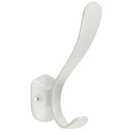 IB Laursen Wandhaken aus Metall doppelt L7 x B3 x H10cm, weiss skandinavische Deko Online Shop