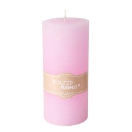 Boltze Stumpenkerze Casual 15 cm, &Oslash; 7 cm, Hellrosa skandinavische Deko Online Shop