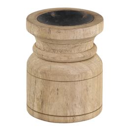 Chic Antique Grimaud Kerzenst&auml;nder aus Holz H13/D10 cm skandinavische Deko Online Shop