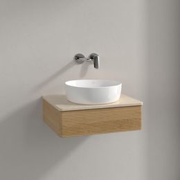 Villeroy & Boch Villeroy und Boch Antao Waschtisch-Unterschrank K07113HN 60x19x50cm, Waschbeckenplattenfarbe botticino, honey oak