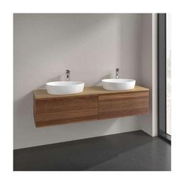 Villeroy & Boch Villeroy und Boch Antao Waschtisch-Unterschrank K39051HM 160x36x50cm, Hahnlochbohrung, Waschbeckenplattenfarbe honey oak, warm walnut
