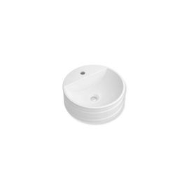 HEWI DUO Waschtisch 950.11.000TJ &Oslash; 42,6 cm, gl&auml;nzend, Aufsatz, 1 Hahnloch, ohne &Uuml;berlauf, wei&szlig;