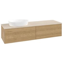 Villeroy & Boch Villeroy und Boch Antao Waschtisch-Unterschrank K37013HN 160x36x50cm, Waschbeckenplattenfarbe botticino, honey oak