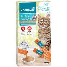 ZooRoyal Katzenschleckies mit Huhn und Malz 24x15 g
