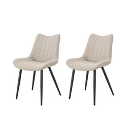 Stuhl-Set Lotta 2er-Set Creme