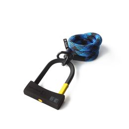texlock eyelet D-lock morpho blue 120 cm - Seil mit B&uuml;gelschloss - Fahrradschloss Textilschloss