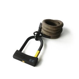 texlock eyelet D-lock wild hemp 160 cm - Seil mit B&uuml;gelschloss - Fahrradschloss Textilschloss