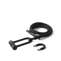 texlock eyelet UX-lock onyx black 120 cm - Seil mit B&uuml;gelschloss - Fahrradschloss Textilschloss