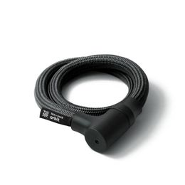 texlock orbit onyx black 100 cm - Seilschloss mit Schlie&szlig;zylinder - Fahrradschloss Textilschloss