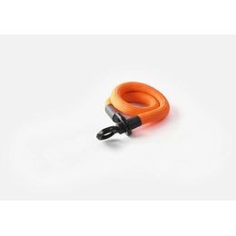texlock eyelet acid orange 100 cm - Erweiterung f&uuml;r B&uuml;gelschloss - Fahrradschloss Textilseil