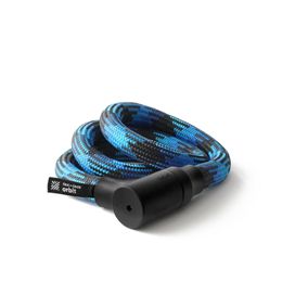 texlock orbit morpho blue 120 cm - Seilschloss mit Schlie&szlig;zylinder - Fahrradschloss Textilschloss
