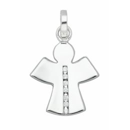 Adelia&acute;s Kettenanh&auml;nger ADELIA&acute;S "Engelanh&auml;nger 925 Silber mit Zirkonia &ndash; Silberanh&auml;nger Engel", silber, Schmuckanh&auml;nger, Damen, mit Zirkonia, Silber 925 (Sterlingsilber), Kettenanh&auml;nger, Silberanh&auml;nger Engel