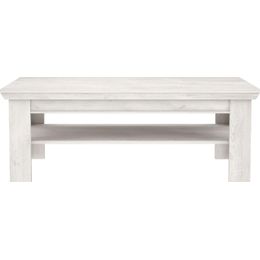 Couchtisch FORTE "Couchtisch Kashmir", wei&szlig; (pinie wei&szlig;, pinie wei&szlig;, pinie wei&szlig;), B:120,6cm H:45,3cm T:60,4cm, Tische, Couchtisch
