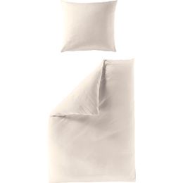 Bettw&auml;sche Bierbaum "Elegant uni", beige, B/L: 200cm x 220cm, 1 Stk., 2 Stk., Mako-Satin, B/L: 80cm x 80cm & 80cm x 80cm, 3, Mako-Satin, Obermaterial: 100% Baumwolle, Bettw&auml;sche, Bettw&auml;sche, Mako-Satin, 100 % Baumwolle, Uni, pflegeleicht