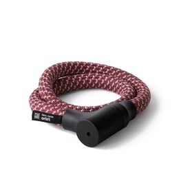 texlock orbit chateau red 100 cm - Seilschloss mit Schlie&szlig;zylinder - Fahrradschloss Textilschloss
