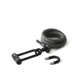 texlock eyelet UX-lock electric grey 160 cm - Seil mit B&uuml;gelschloss - Fahrradschloss Textilschloss