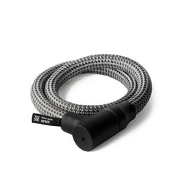 texlock orbit electric grey 100 cm - Seilschloss mit Schlie&szlig;zylinder - Fahrradschloss Textilschloss