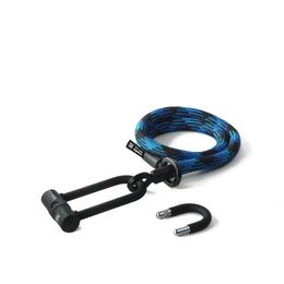 texlock eyelet UX-lock morpho blue 120 cm - Seil mit B&uuml;gelschloss - Fahrradschloss Textilschloss