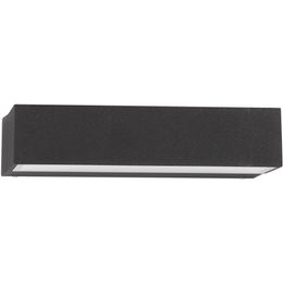 NOVA LUCE Au&szlig;en-Wandleuchte "ZIRI", grau (anthrazit), 1 Stk., Leuchten