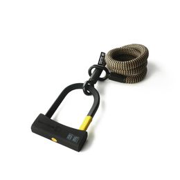 texlock eyelet D-lock wild hemp 120 cm - Seil mit B&uuml;gelschloss - Fahrradschloss Textilschloss