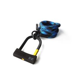 texlock eyelet D-lock morpho blue 160 cm - Seil mit B&uuml;gelschloss - Fahrradschloss Textilschloss
