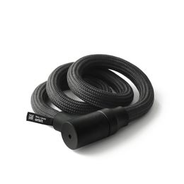 texlock orbit onyx black 120 cm - Seilschloss mit Schlie&szlig;zylinder - Fahrradschloss Textilschloss