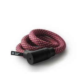 texlock orbit chateau red 120 cm - Seilschloss mit Schlie&szlig;zylinder - Fahrradschloss Textilschloss