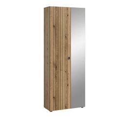 Garderobenschrank Station Eichefarben