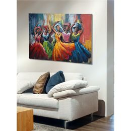 Metallbild Gilde "Bild rechteckig Lets dance", farbe bild(er): mehrfarbig, B:120cm H:80cm T:4cm, Metall, Bilder