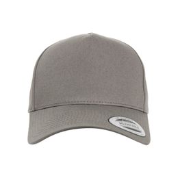 Flex Cap Flexfit "Flexfit Accessoires 5-Panel Curved Classic Snapback", Gr. onesize, grau, 100% Baumwolle, unifarben, Caps