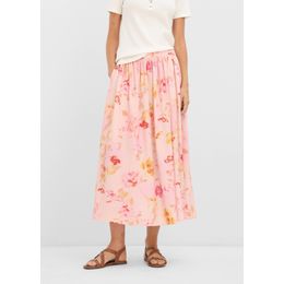 bonprix Maxirock aus luftigem Cr&ecirc;pe, rosa, Gr.52, schicker Maxirock
