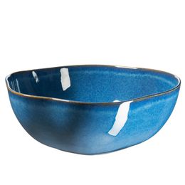 M&auml;ser Sch&uuml;ssel M&Auml;SER "Cordelia, Schale, aus Steinzeug, &Oslash; 28 cm", blau, H:10cm &Oslash;:28cm, Steinzeug, Sch&uuml;sseln, Sch&uuml;ssel