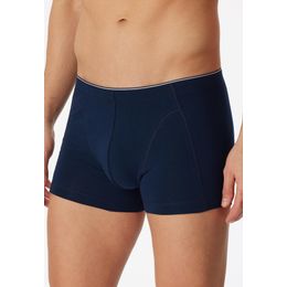 Boxer Schiesser "95/5", Herren, Gr. 10, 803, blau, Single Jersey, Obermaterial: 95% Baumwolle, 5% Elasthan, eng, Unterhosen, mit angenehm weichem, innen liegenden Komfortbund