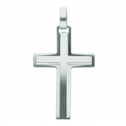 Adelia&acute;s Kettenanh&auml;nger ADELIA&acute;S "Kreuzanh&auml;nger Edelstahl &ndash; Edelstahlanh&auml;nger Kreuz", silber, Schmuckanh&auml;nger, Damen, Edelstahl, Kettenanh&auml;nger, Edelstahlanh&auml;nger Kreuz