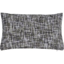 Dekokissen done. "Twist", grau (taupe, meliert), B:40cm H:1cm L:60cm, Polyester, Dekokissen_Sitzkissen_Kissenh&uuml;llen, Geflochtene Optik