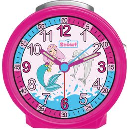 Kinderwecker Scout "Friends", rosa, Wecker, Kinder, Kinderwecker, Geschenkidee, Kinderzimmer,Schulanfang, Pferd,Lernwecker