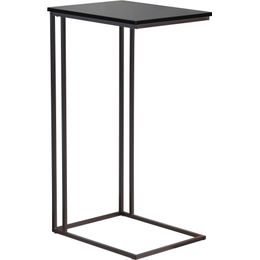 Beistelltisch Home Affaire "Sterling", schwarz (schwarz, schwarz, schwarz), B:50cm H:91cm T:40cm, Tische, Beistelltisch, Nachttisch f&uuml;r ein Boxspringbett - Couchtisch (B/T/H): 50/40/91 cm