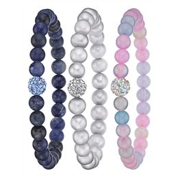 Armband Lady, bunt (bunt, bunt), Armb&auml;nder, Damen, Glas, Armband