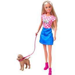 Anziehpuppe Simba "Steffi Love, Dog Fun", bunt, Puppen, Kinder, mit Hund